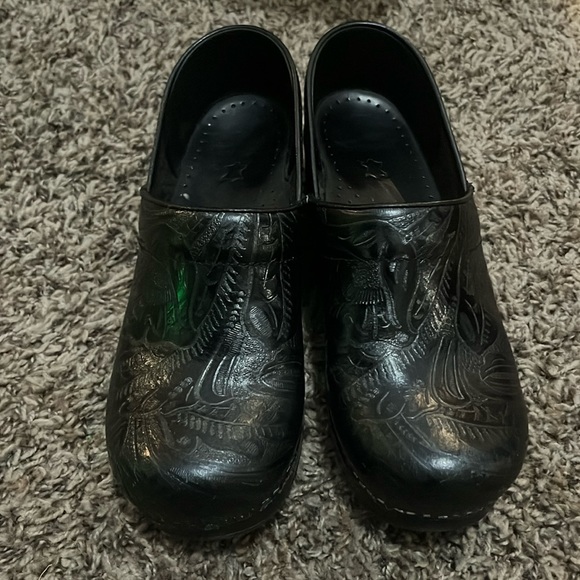 Dansko | Shoes | Dansko Tooled Leather Clogs | Poshmark